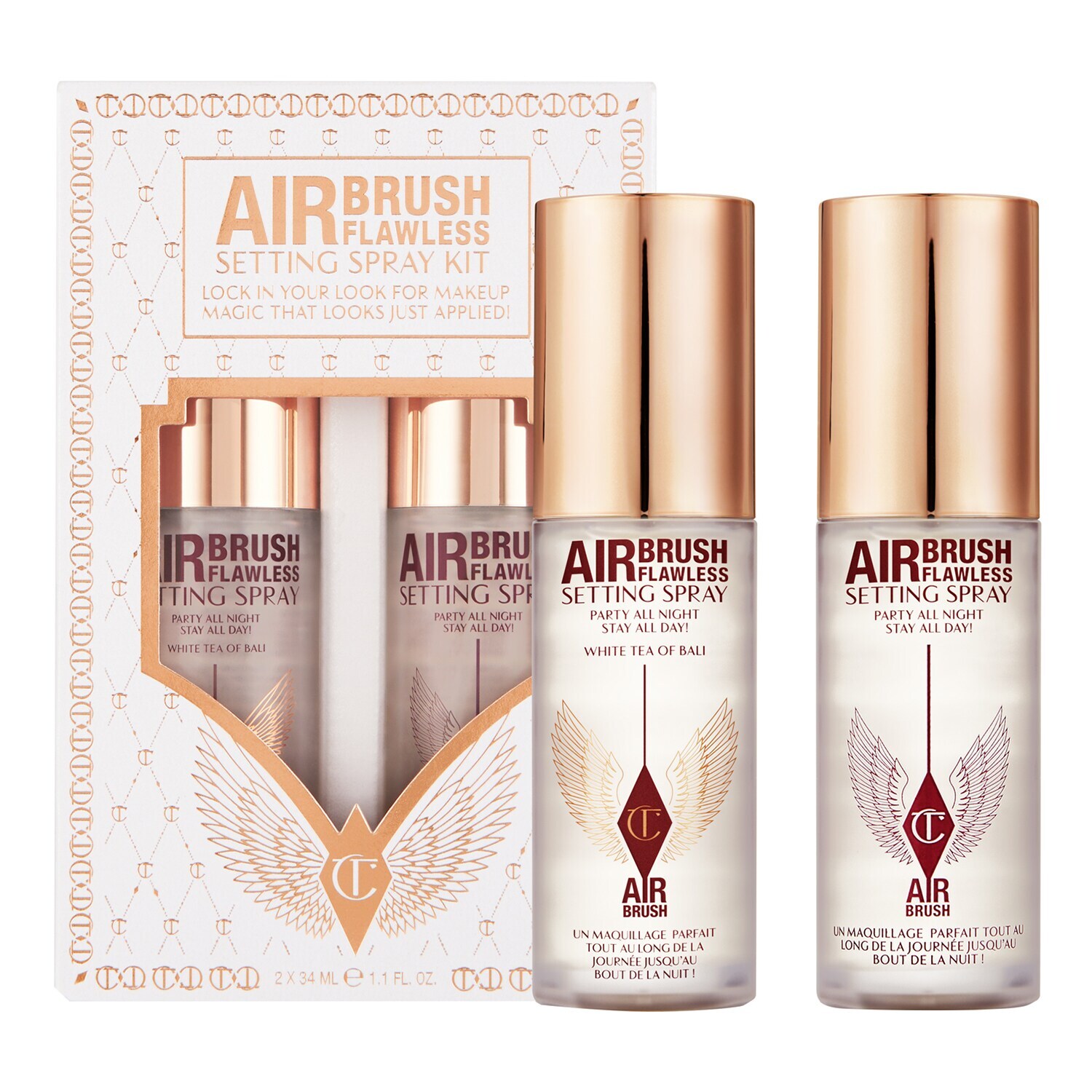 Airbrush Flawless Setting Spray Kit - Dúo de sprays fijadores de ...