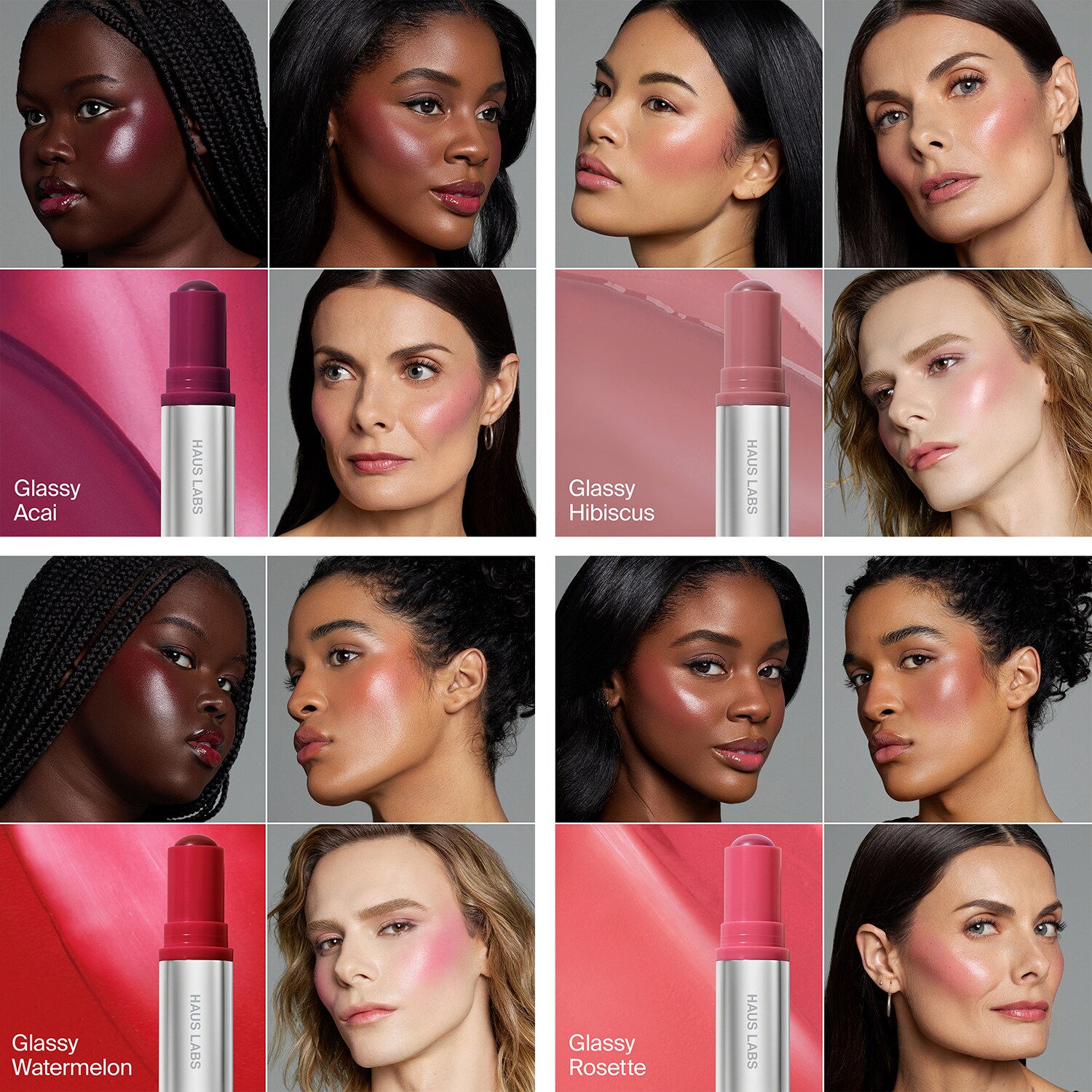 Color Fuse Longwear Glassy Lip + Cheek Balm Blush Stick - Blush en crema de Haus Labs ≡ SEPHORA