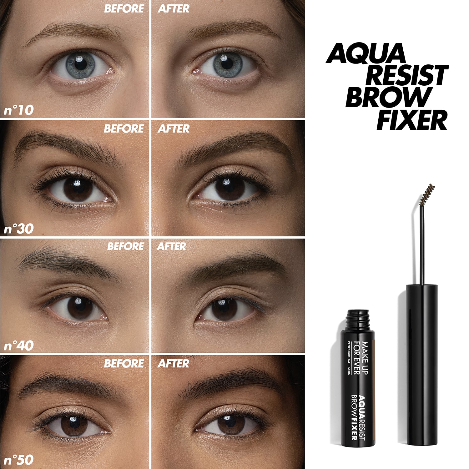 Aqua resist brow fixer - Gel fijador de cejas 24h de Make Up For Ever ≡ SEPHORA