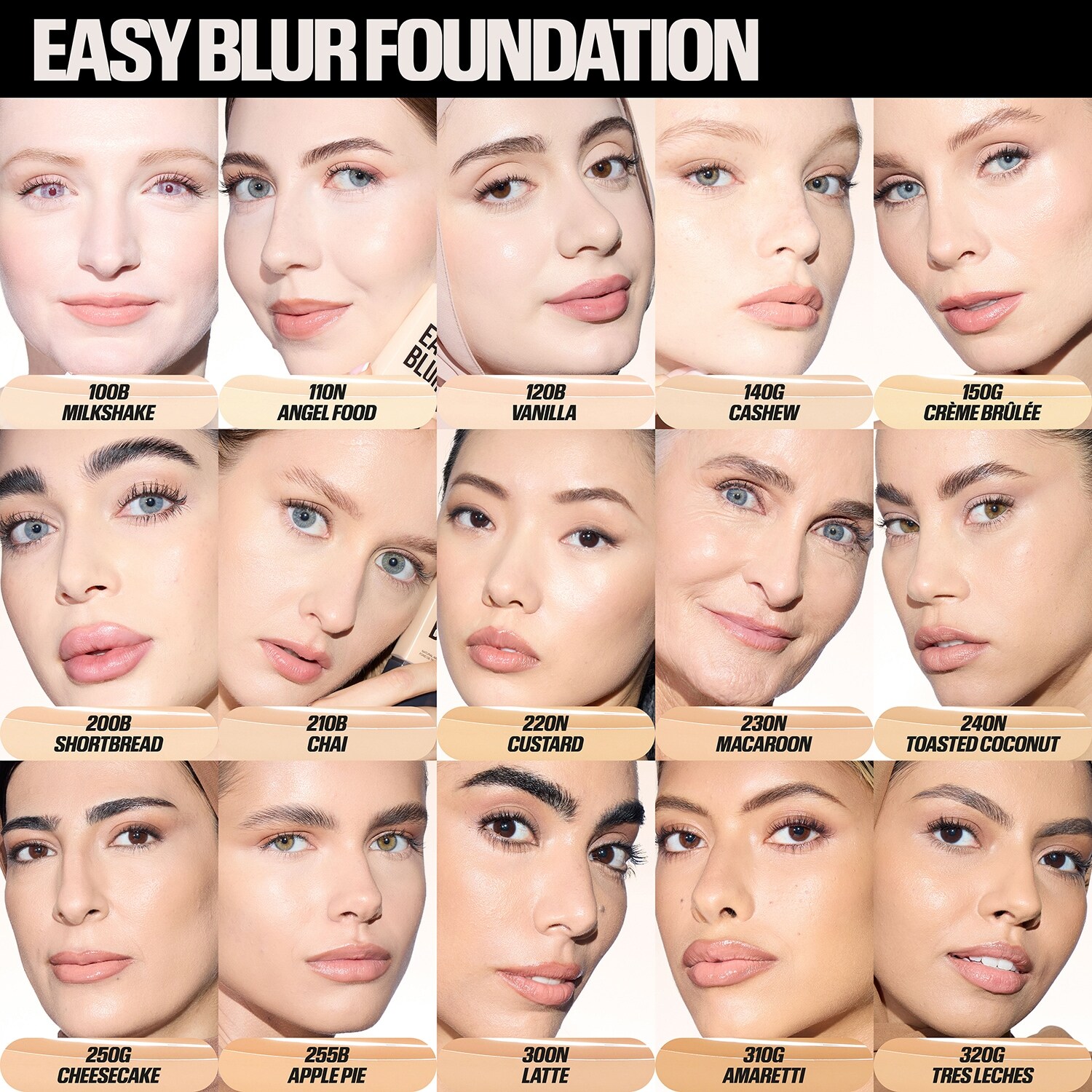 Easy Blur Natural Airbrush Foundation - Base de maquillaje de Huda ...