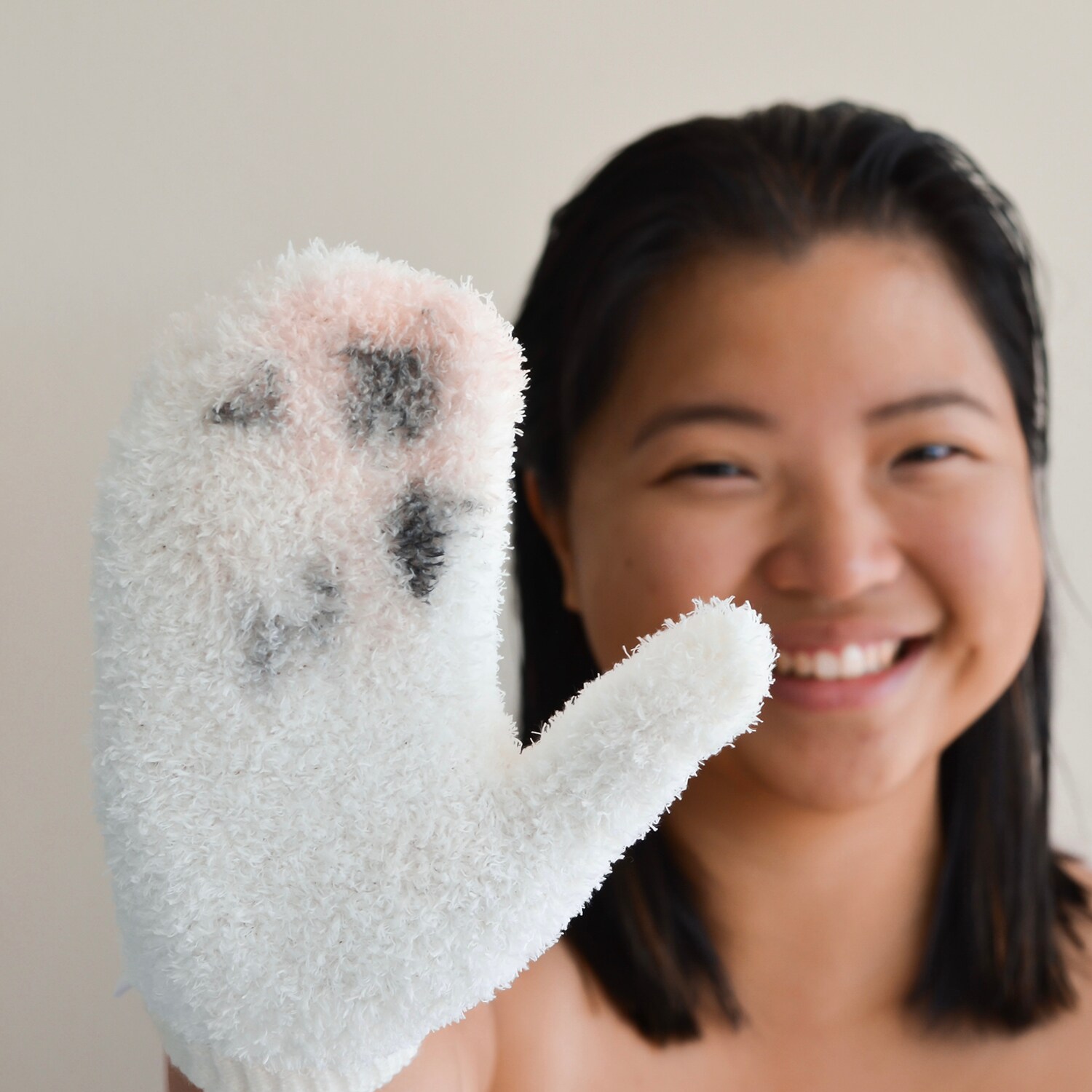 Fluffy Moufle - Guante ultrasuave desmaquillante y limpiador de Babette ...